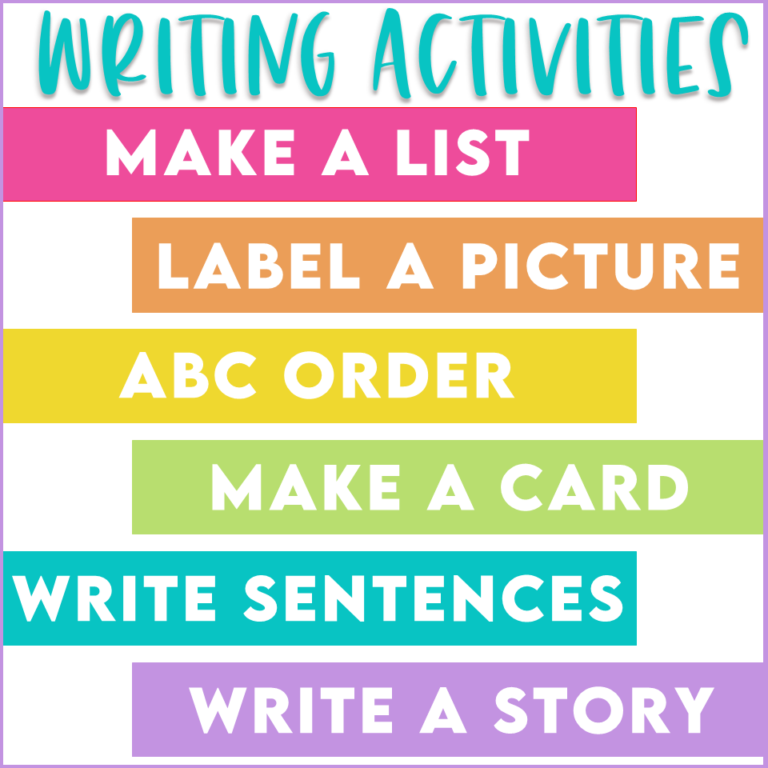 6 Classroom Writing Center Activities for the K-2 Classroom - Early ...