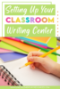 Setting Up Your Classroom Writing Center - Early Elementary Resources
