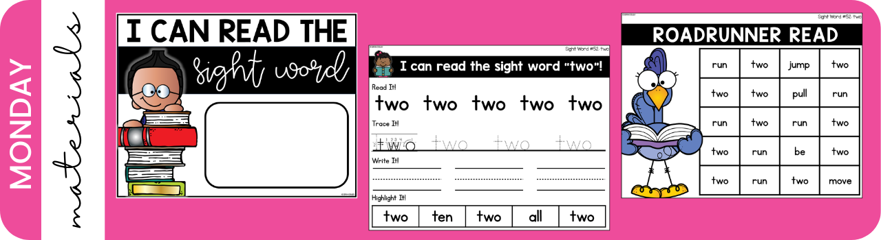 Sight Word Fluency Passages and Activities for First Grade - Early ...
